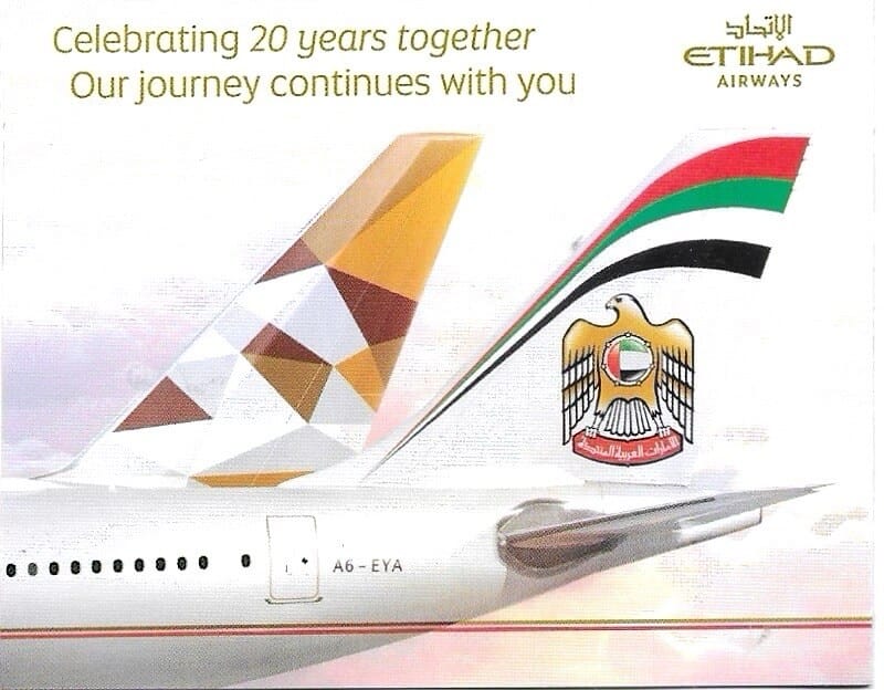 Limited Edition: 20th-Anniversary amenity kits on board Etihad Airways ...